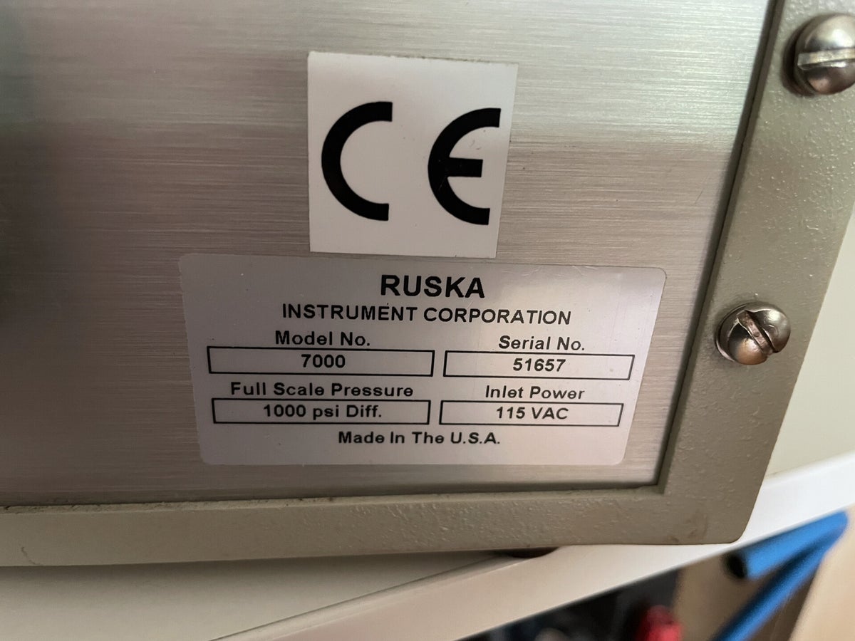 Ruska 7000 pressure indicator 1000 psi diff
