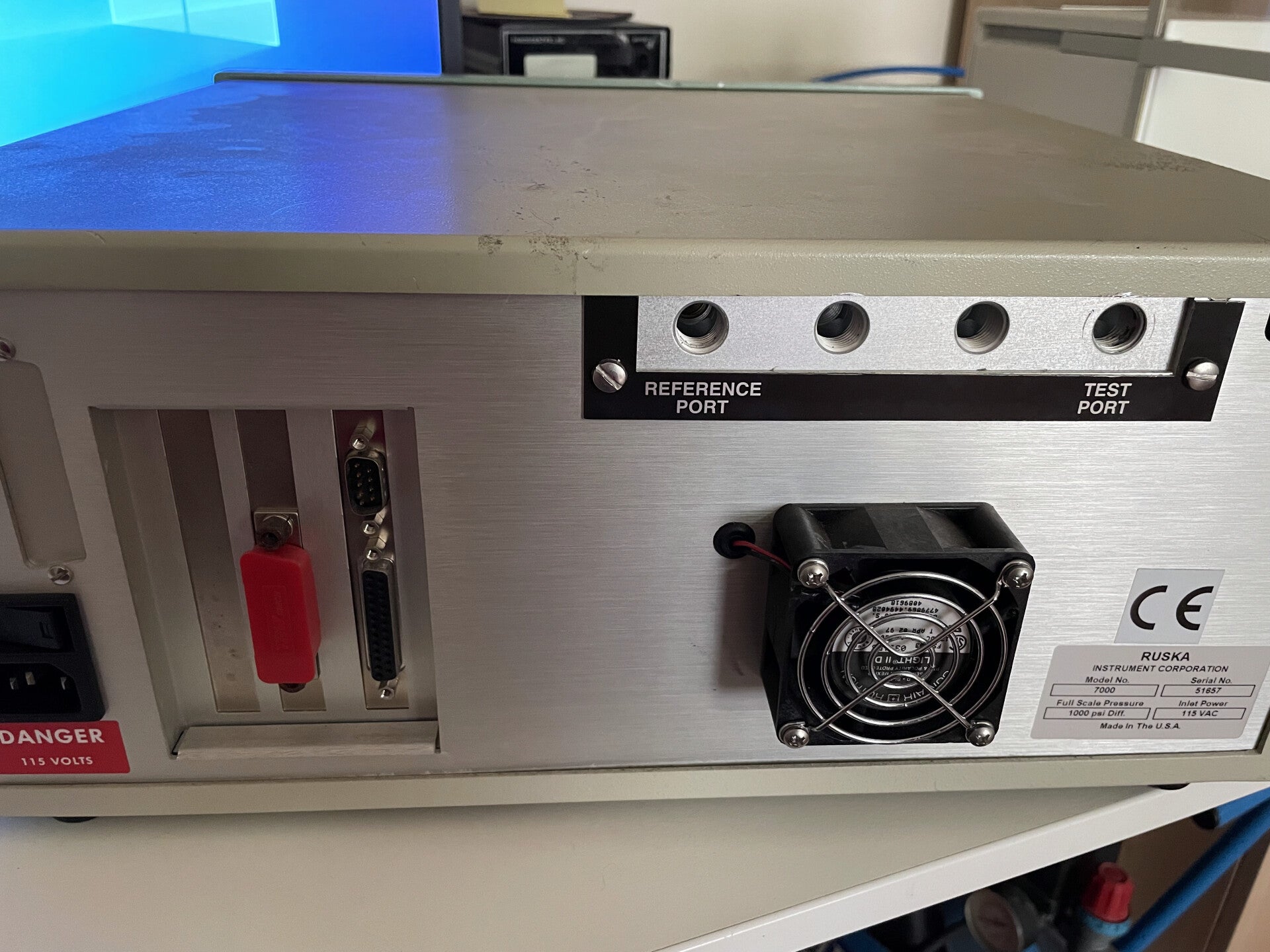 Ruska 7000 pressure indicator 1000 psi diff