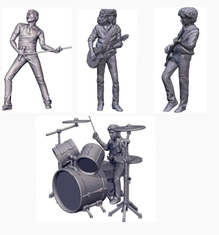 1/18 SCALE- QUEEN FULL BAND SET | SCALE 3D WORLD