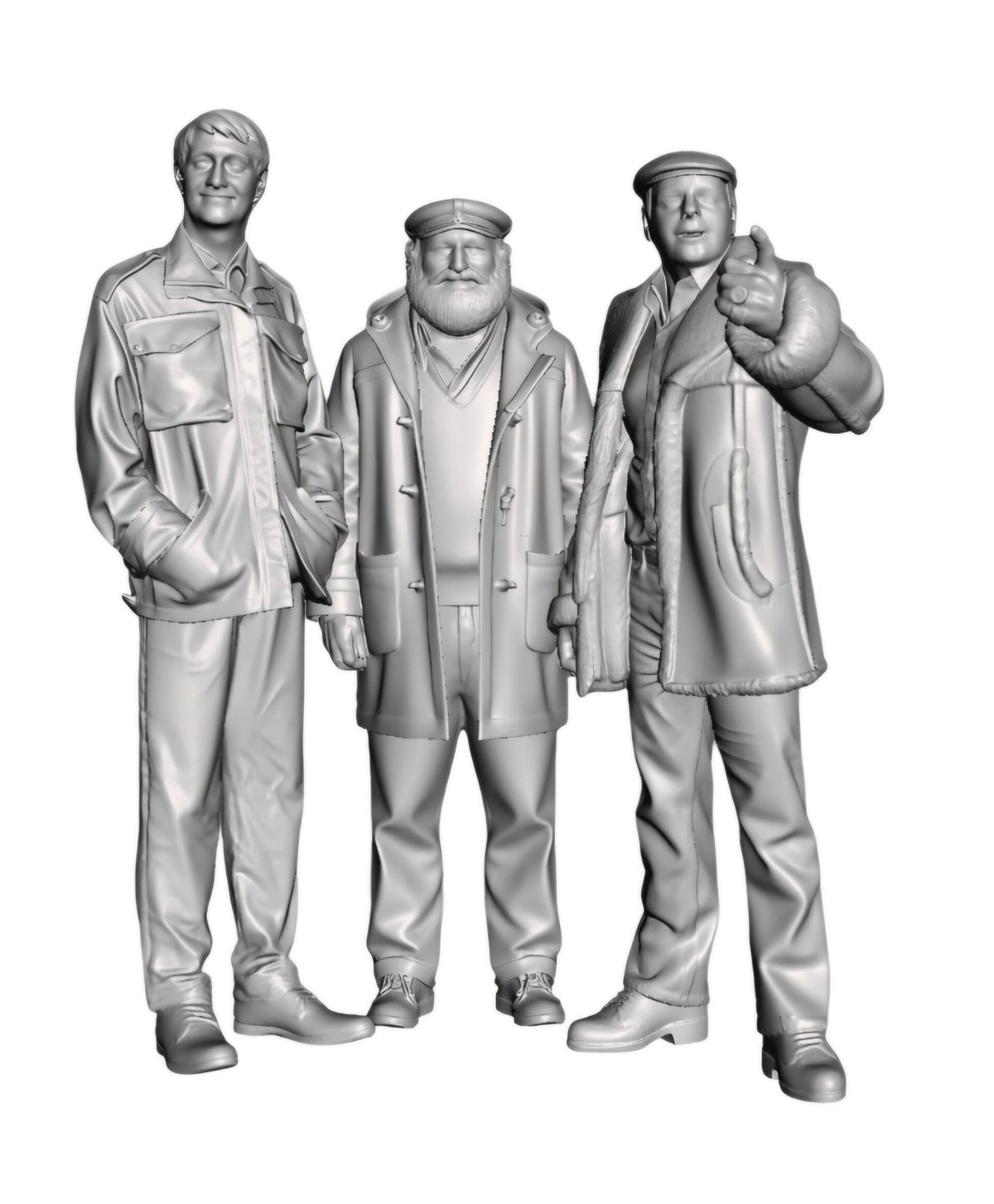 Del, Uncle Albert & Rodney Trotter ONLY FOOLS AND HORSES | SCALE 3D WORLD