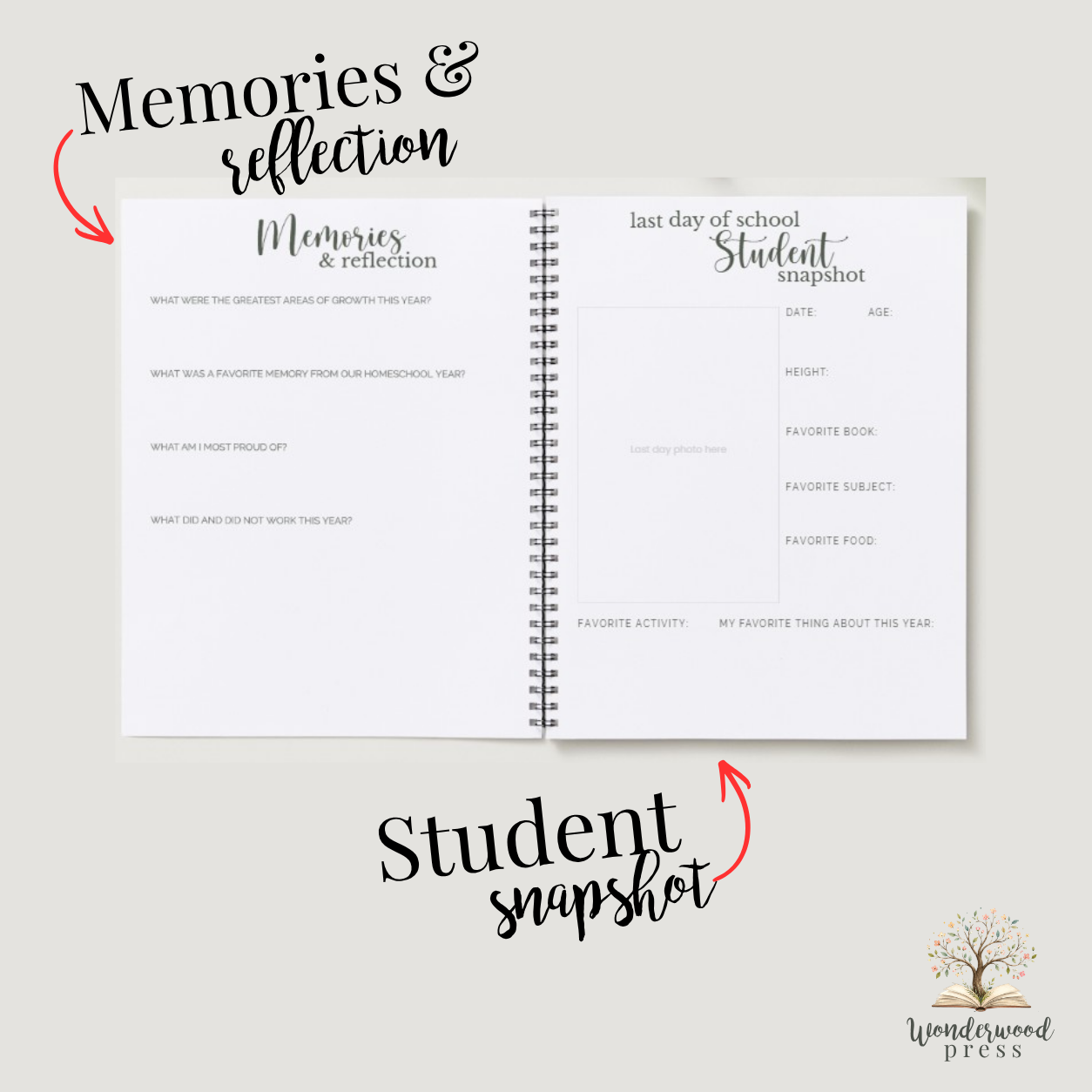 Student Logbook | Wonderwood Press