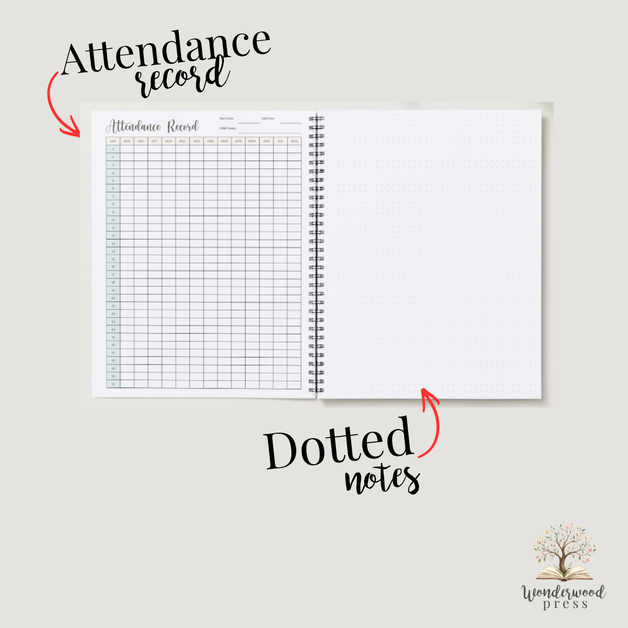 Student Logbook | Wonderwood Press