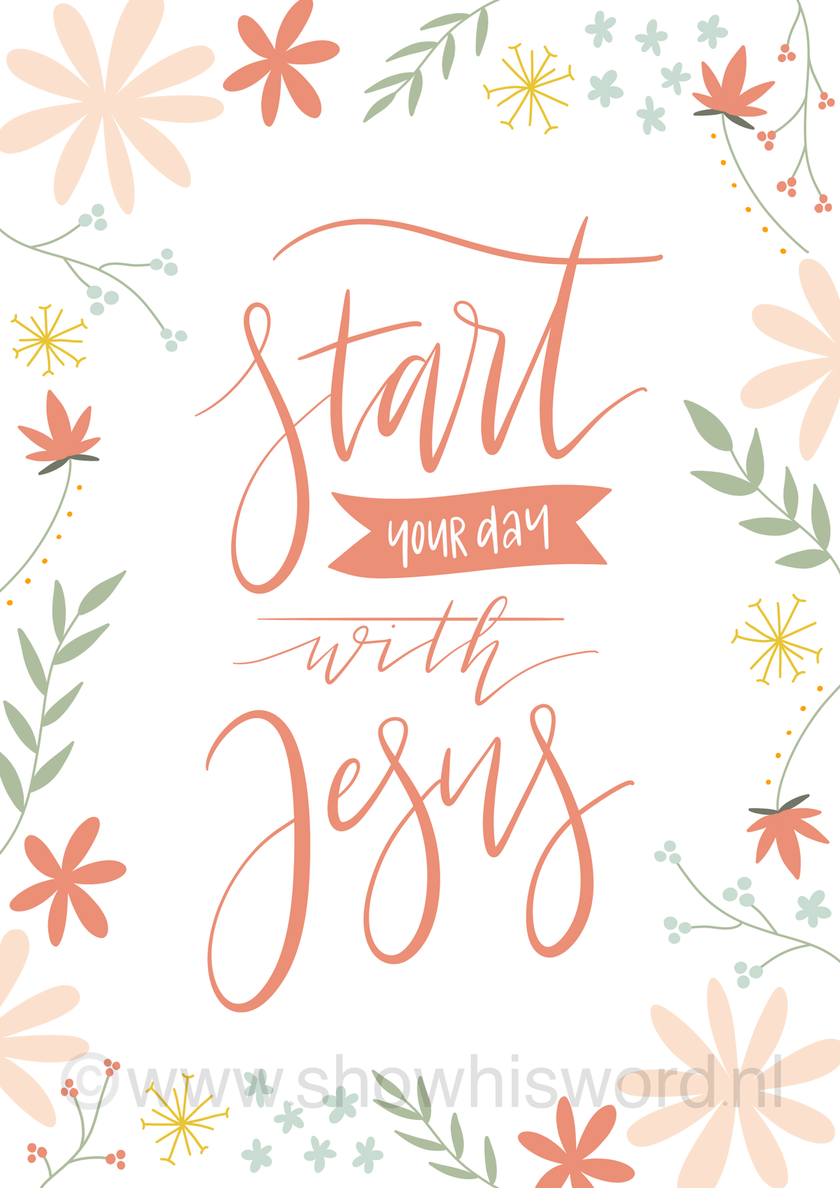 Poster 'Start with Jesus' | Studio ShowHisWord