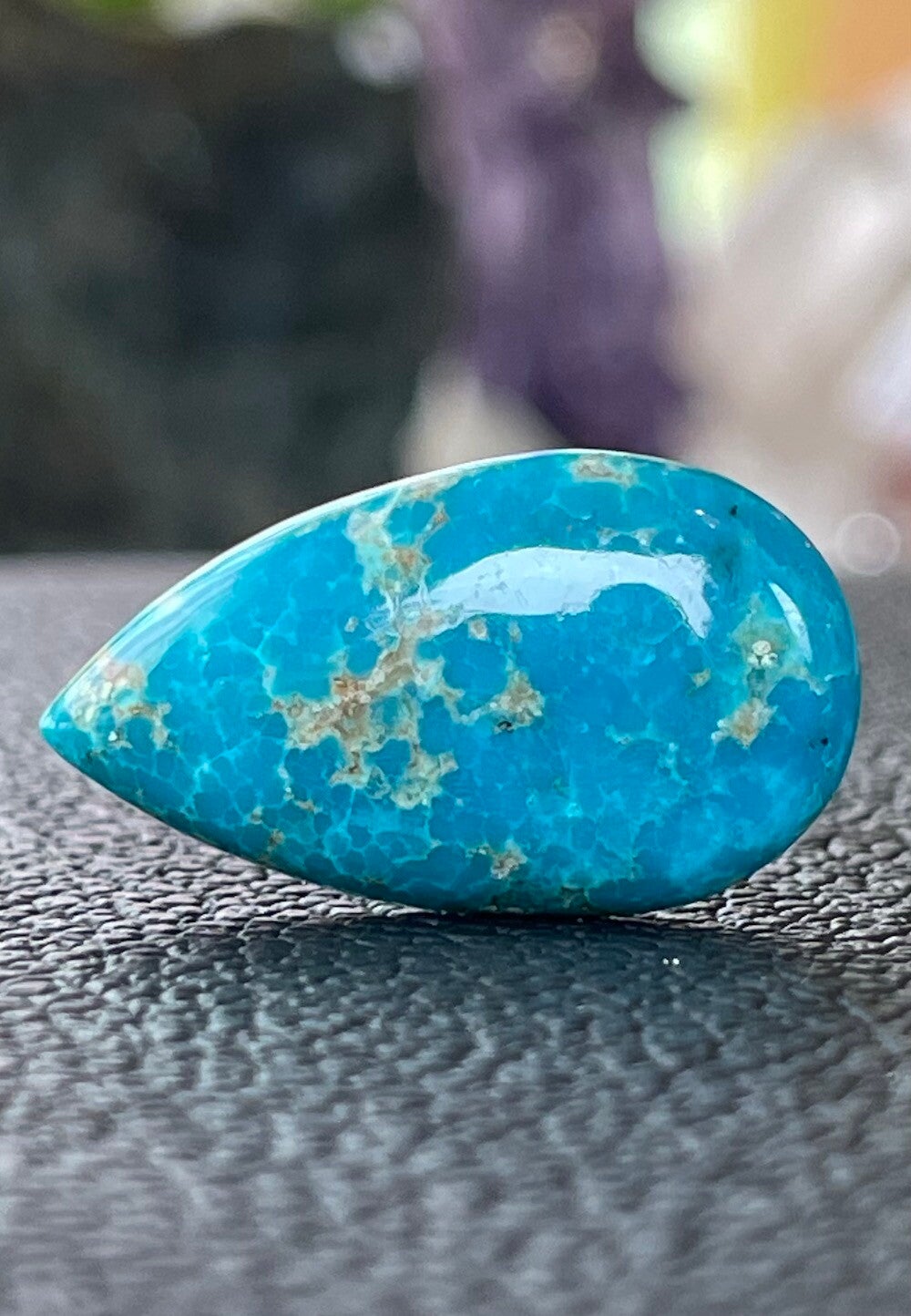 Turkoois Edelsteen uit Arizona cabochon druppel. medium | Jalla Stones ...