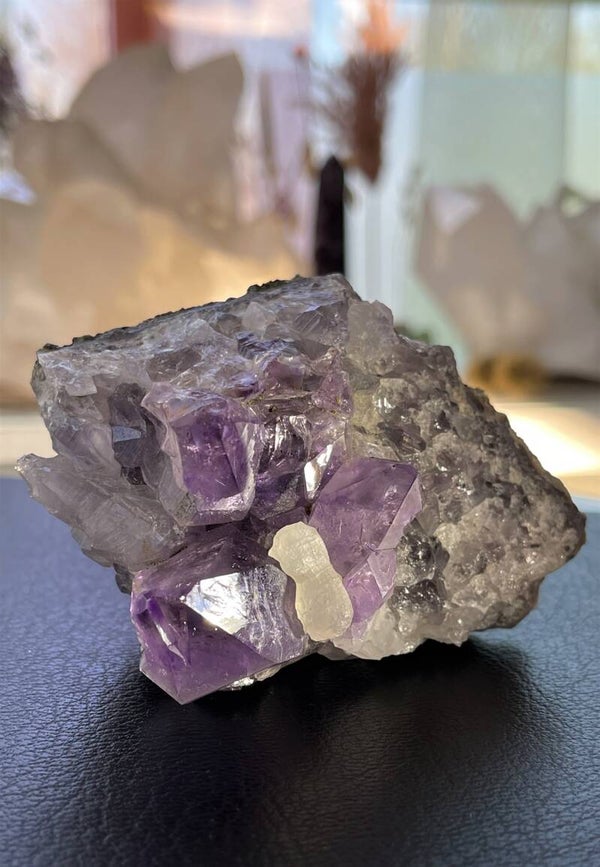 Amethist met Calciet ruw uit Brazilië | Jalla Stones - Edelstenen en ...