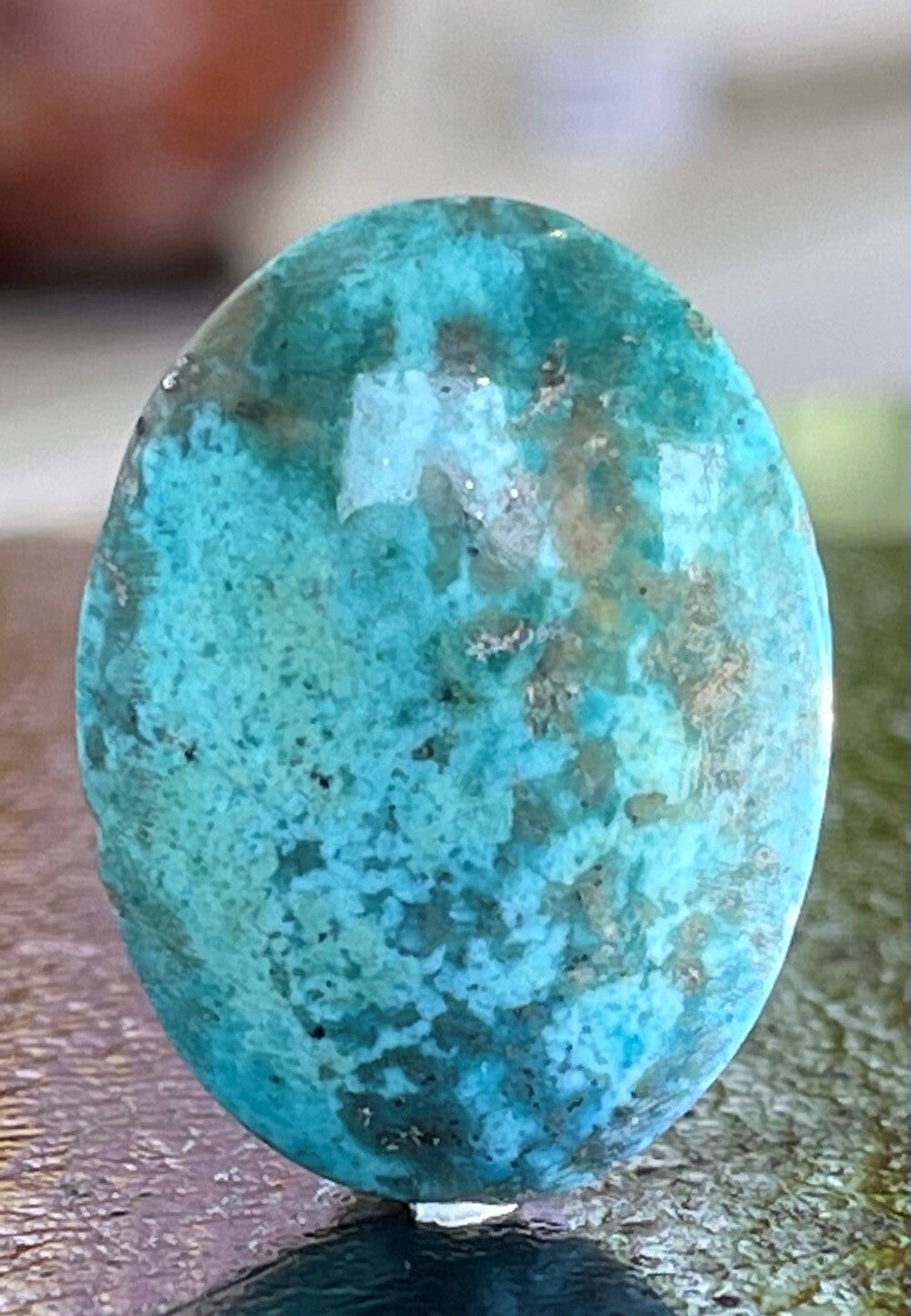 Turkoois met Pyriet Edelsteen uit Iran, cabochon ovaal kussenmodel ...