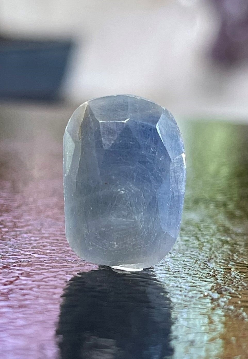 Saffier Edelsteen Checker Facet geslepen Free Form rechthoekig, medium ...