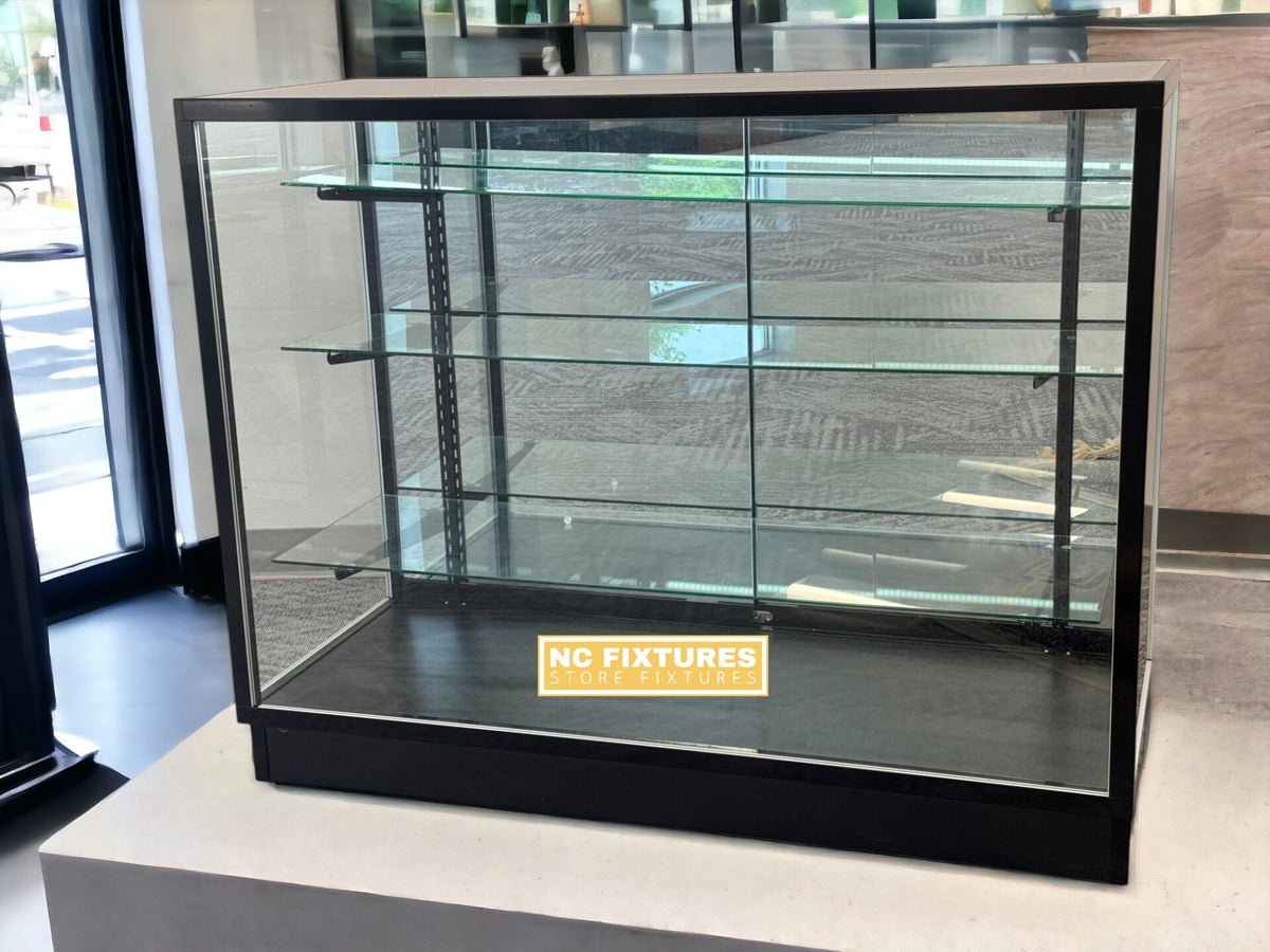 4ft Extra Vision Glass Display Showcase | NC FIXTURES LLC