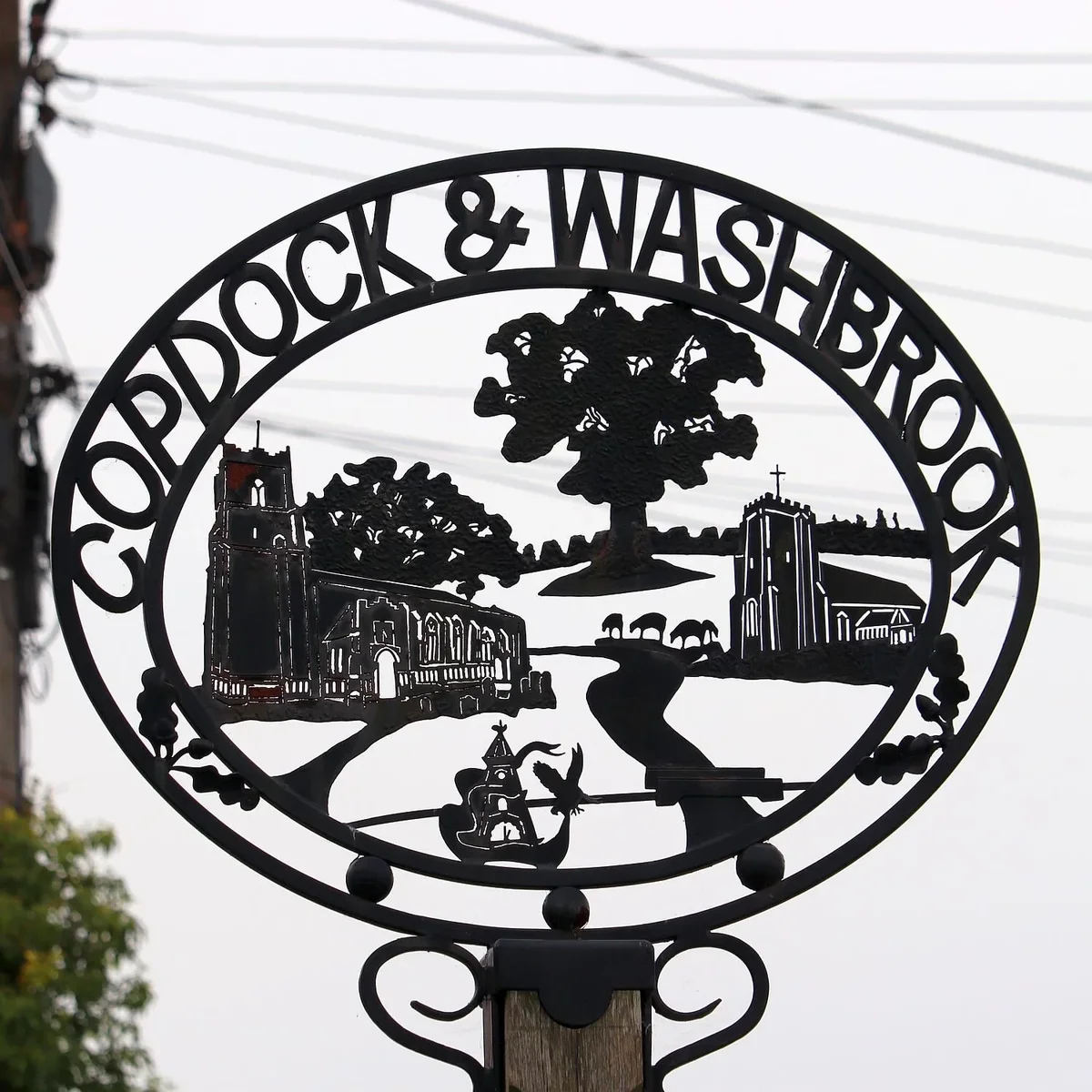 Copdock and Washbrook | Suffolk Village Signs
