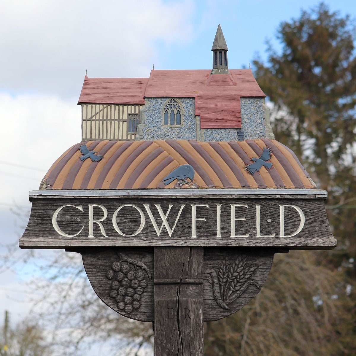Crowfield | Suffolk Village Signs