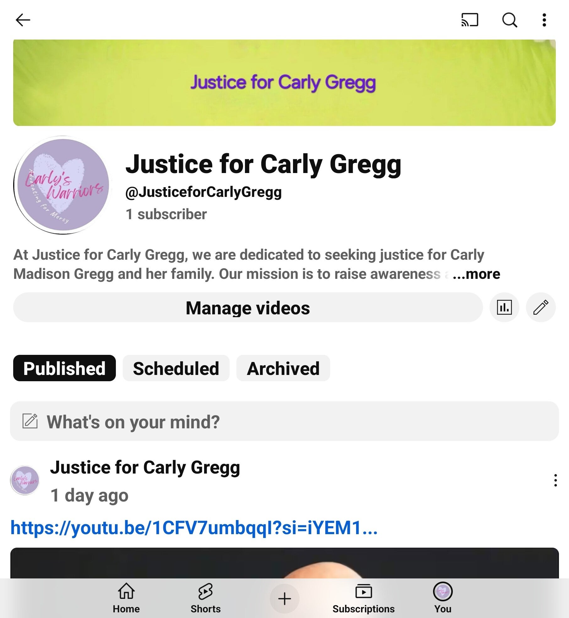Social Media | Justice for Carly Gregg