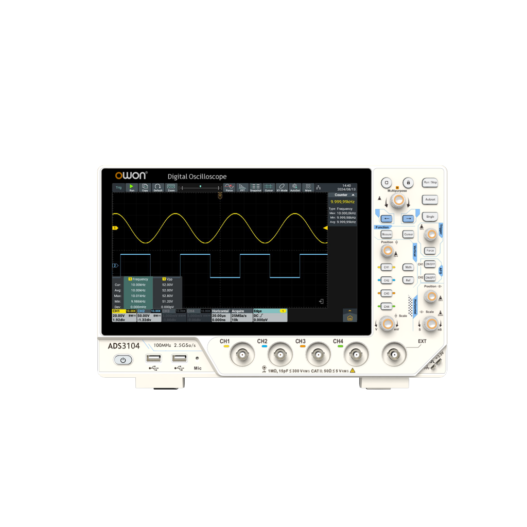 OWON ADS3000 Series / BENCHTOP OSCILLOSCOPES / DIGITAL OSCILLOSCOPES | owontechnology.eu