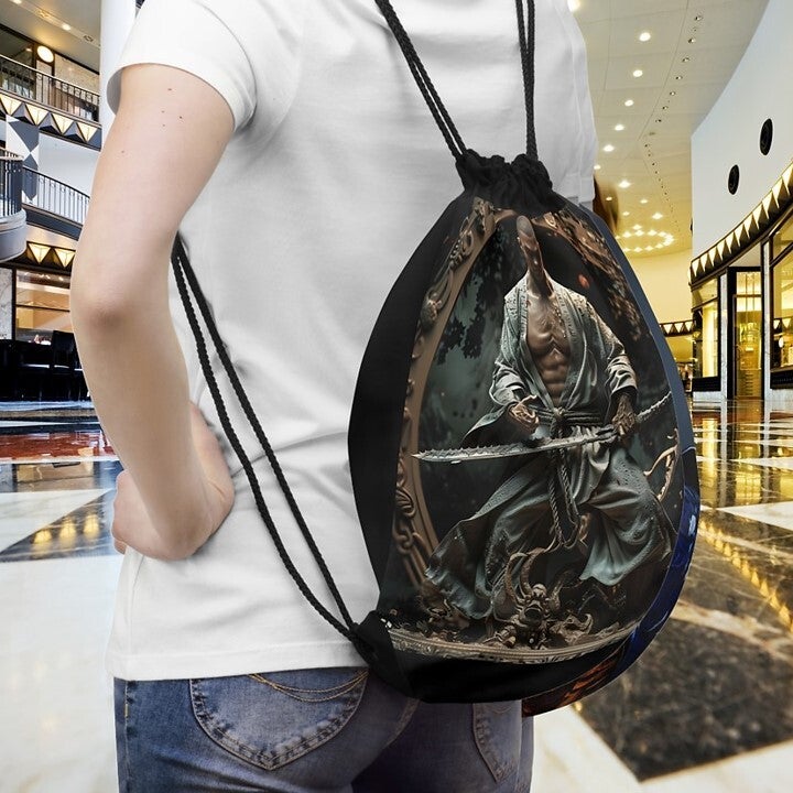 Hawk Portrait Drawstring Bag | Alphasigmazone
