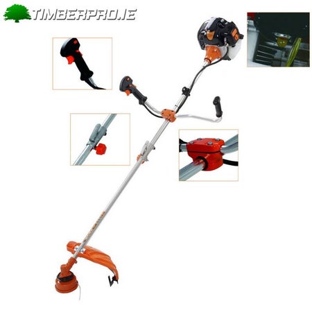 TIMBERPRO 52cc 2 in 1 Petrol Powered Brush Cutter | Timberpro.ie