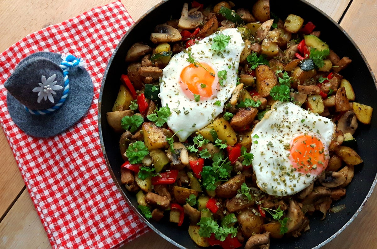 Tiroler Gröstl / Hoofdgerechten / Recepten | Vegetarischmetamber