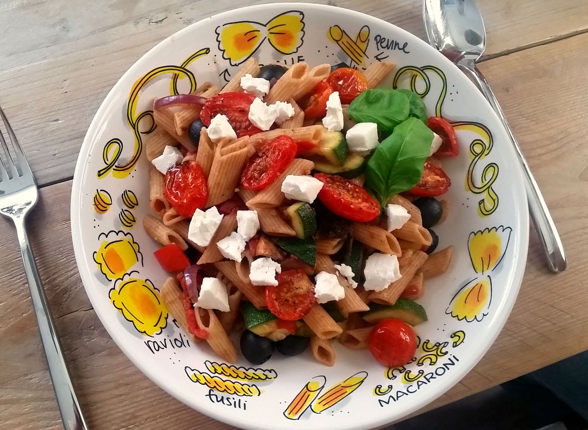 Griekse pasta / Pastagerechten / Recepten | Vegetarischmetamber