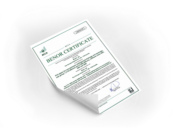 Certification Benor - BSI | Fabricant de PVC à Seneffe