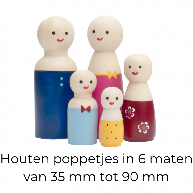 Vorm je eigen gezin met houten poppetjes l De Poppetjeskraam