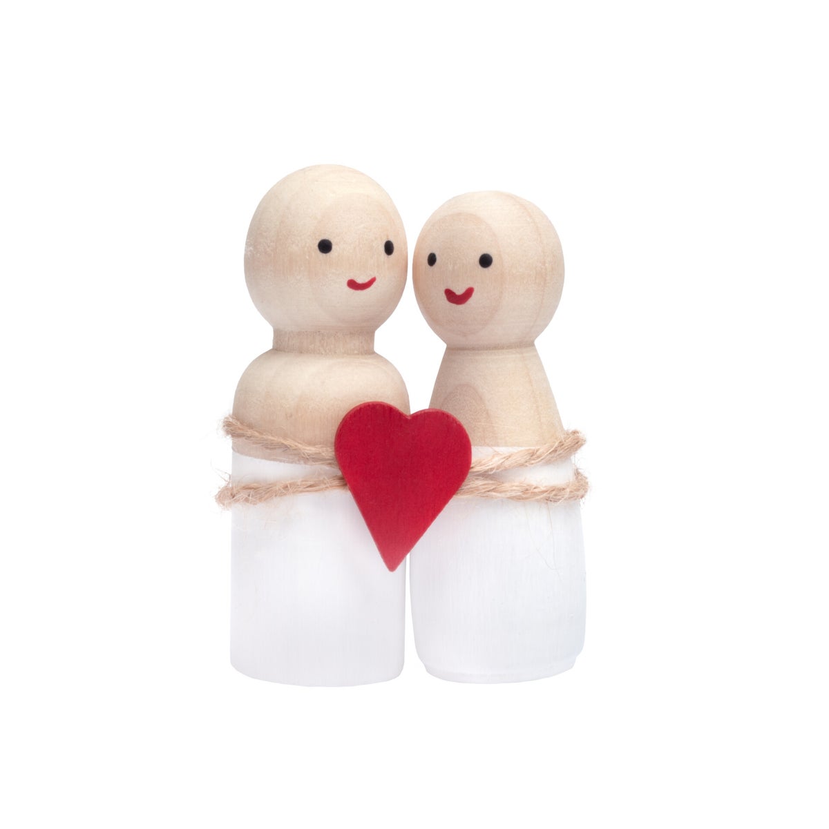 Houten poppetjes cadeau Valentijnsdag l De Poppetjeskraam