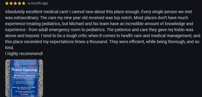 Patient Testimonials | People's Choice Urgent Care of Delaware County
