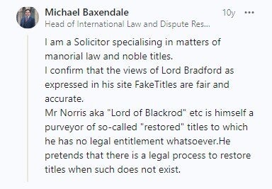 Michael Baxendale | manorialcounsel.com