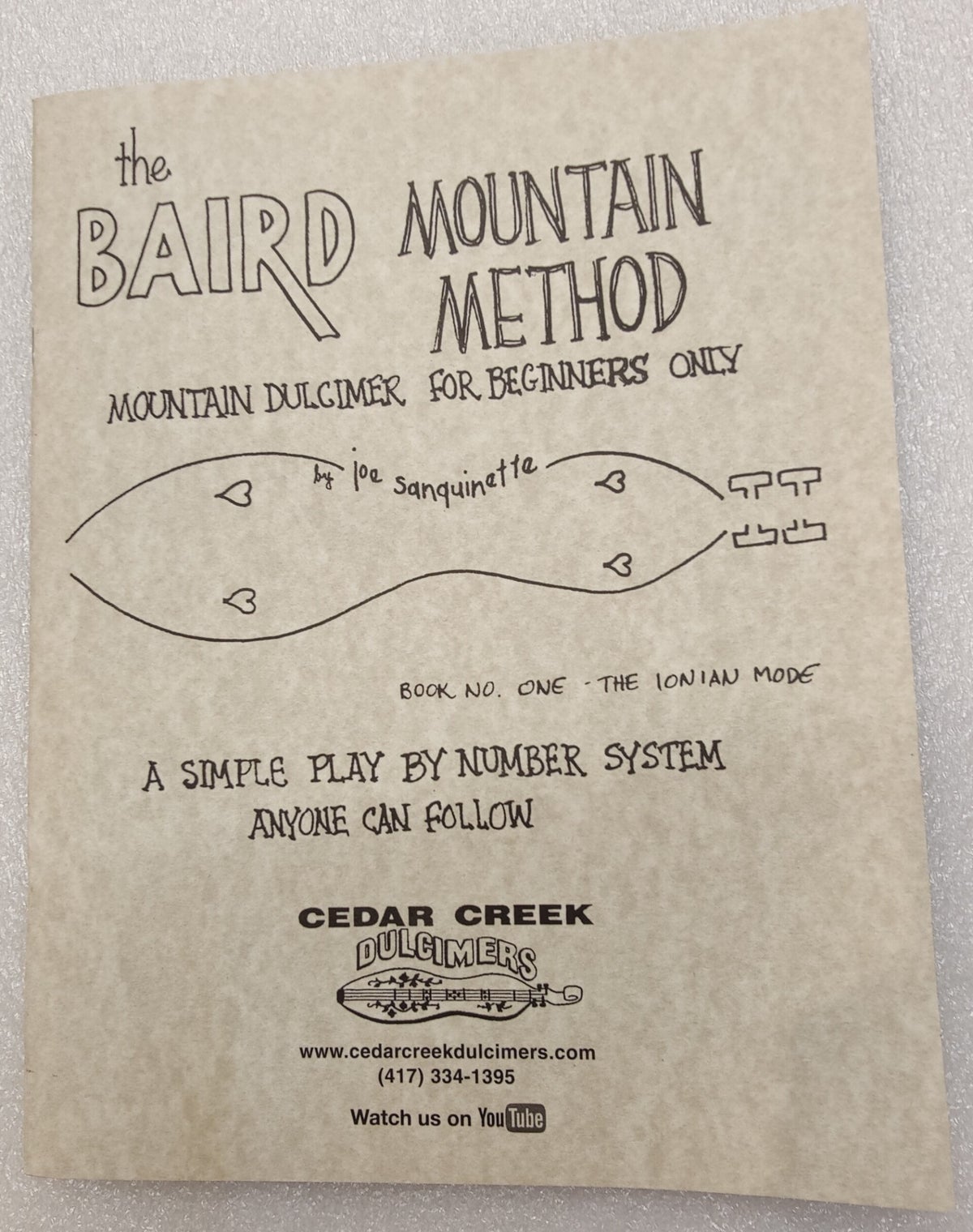 Baird Mountain Method Book Ionian mode Mountain Dulcimer | Needful Strings LLC