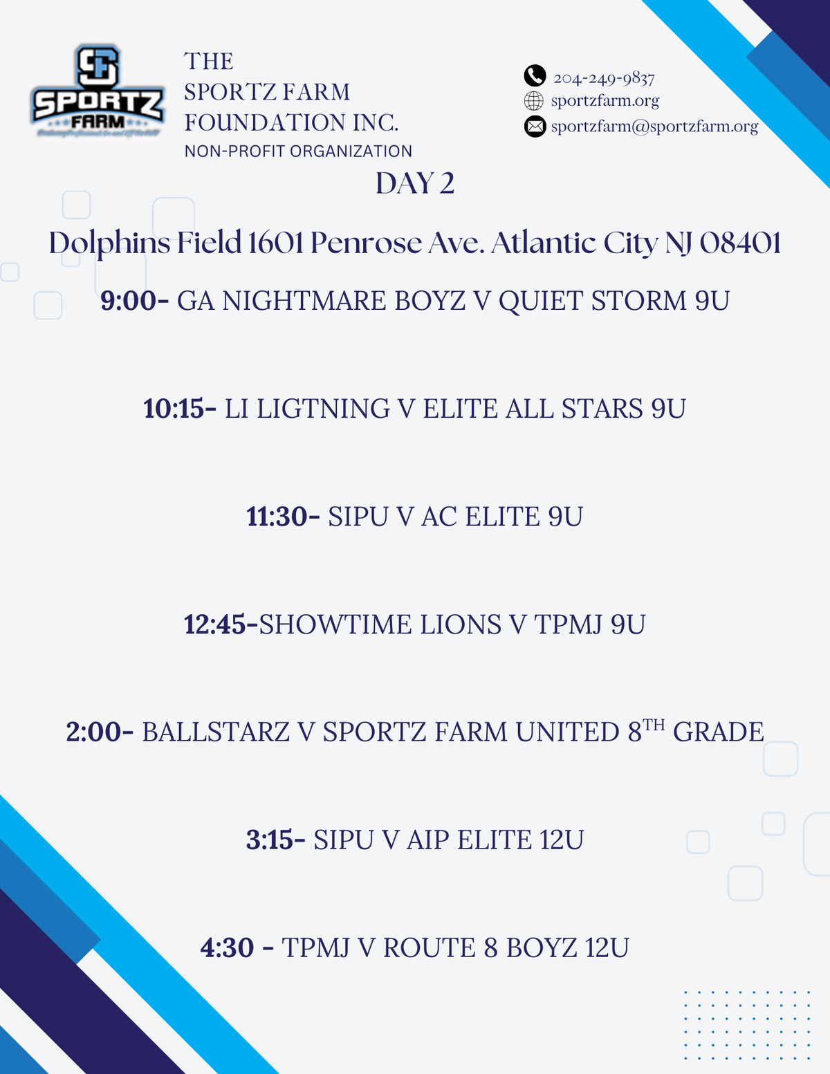 AC 2025 DAY 2 SCHEDULE / All Star Weekend 2026 | SportzFarm