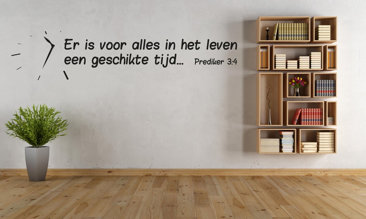 Muursticker 191110 - Prediker 3:4 | Vision Uitgeverij