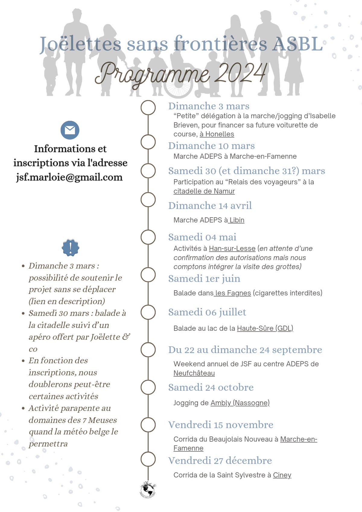 Activités | Joëlettes sans Frontières