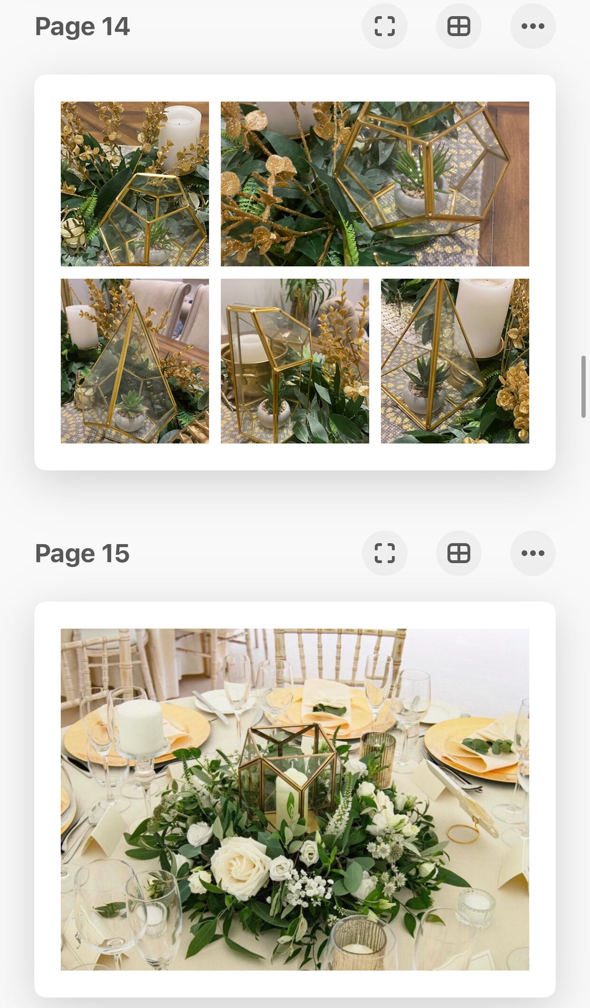 IDEA BAR centrepiece catalog | IDEA BAR EVENTS & RENTAL