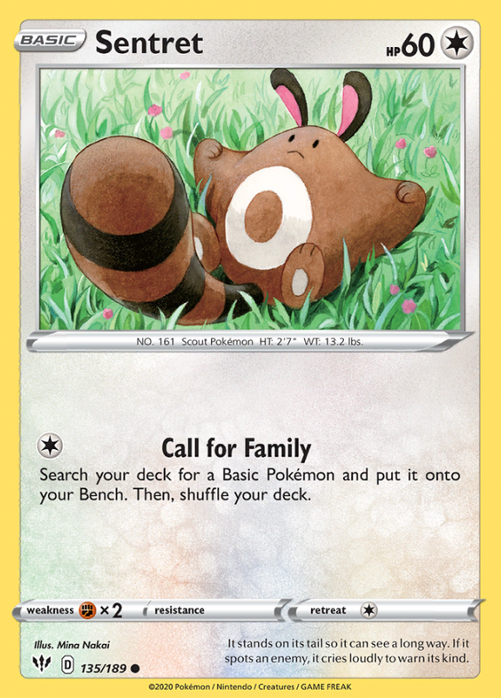 Sentret 135/189 Darkness Ablaze | pokemongigant.nl