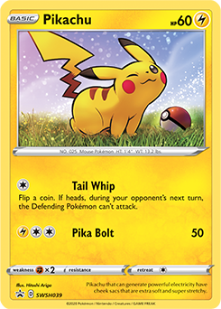 Pikachu swsh-039 Sword&Shield Promos | pokemongigant.nl