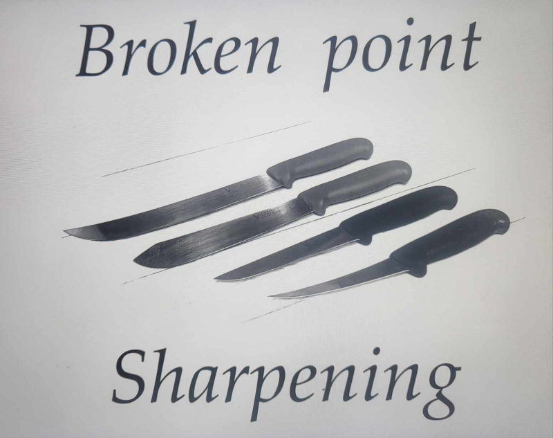 Broken point sharpening