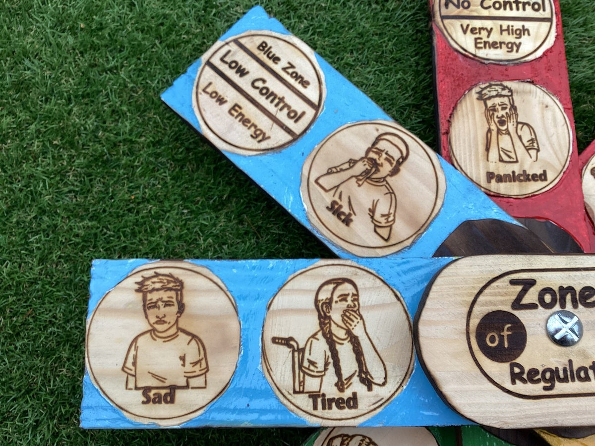 Zones of Regulation sign | Forest School Signs