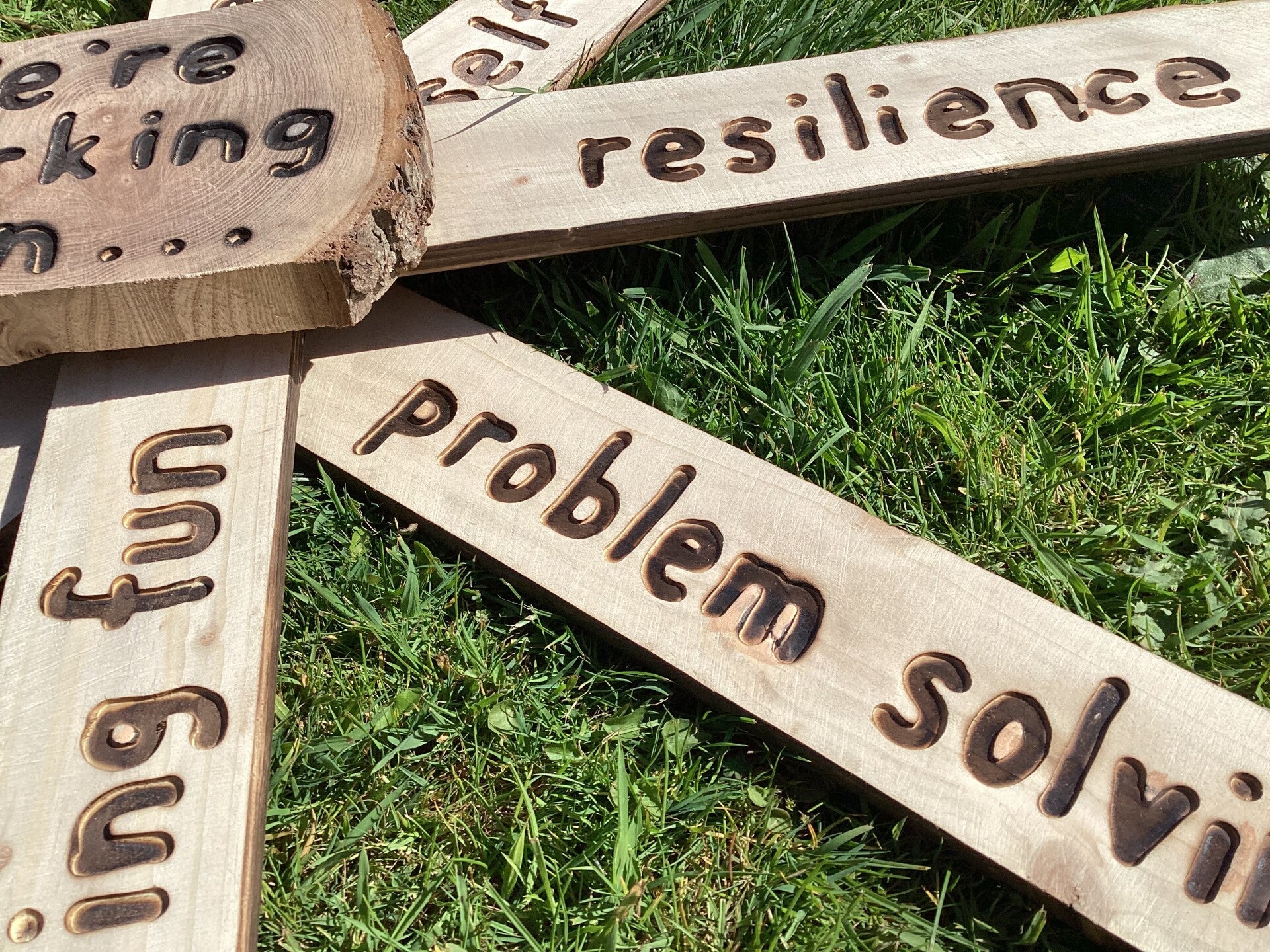 Forest School Skills Sign, 100cm tall, 100cm wide | Forest School Signs