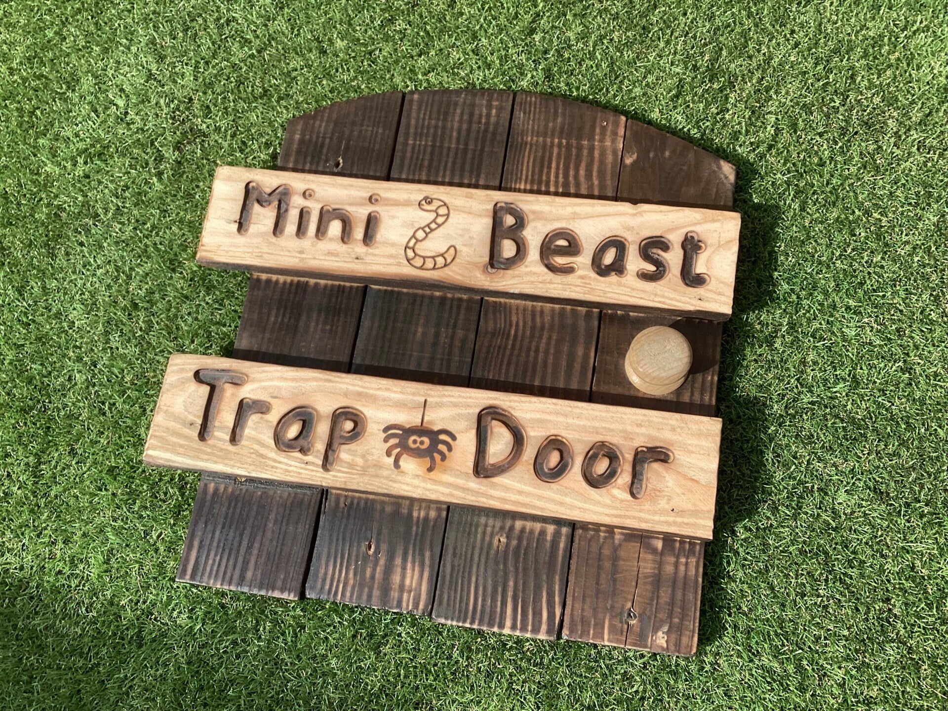 Mini Beast Trap Door, 40cm square | Forest School Signs