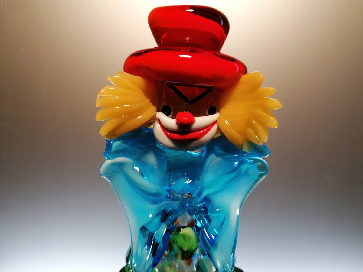Vintage Italian crystal Clown "Murano " | Per Antico
