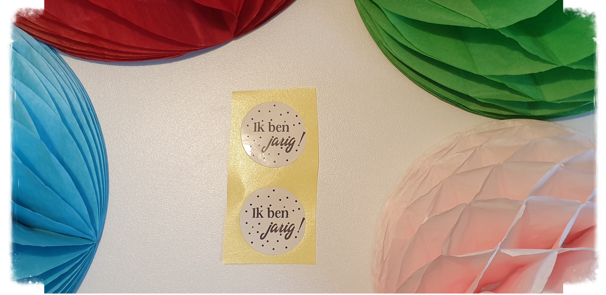 Sticker - Ik ben jarig | XS Gifts & Decorations