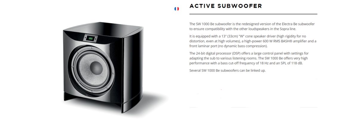 StereoWise: Subwoofer - Focal / StereoWise: Subwoofers / Sources ...