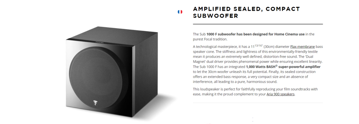 StereoWise: Subwoofer - Focal / StereoWise: Subwoofers / Sources ...