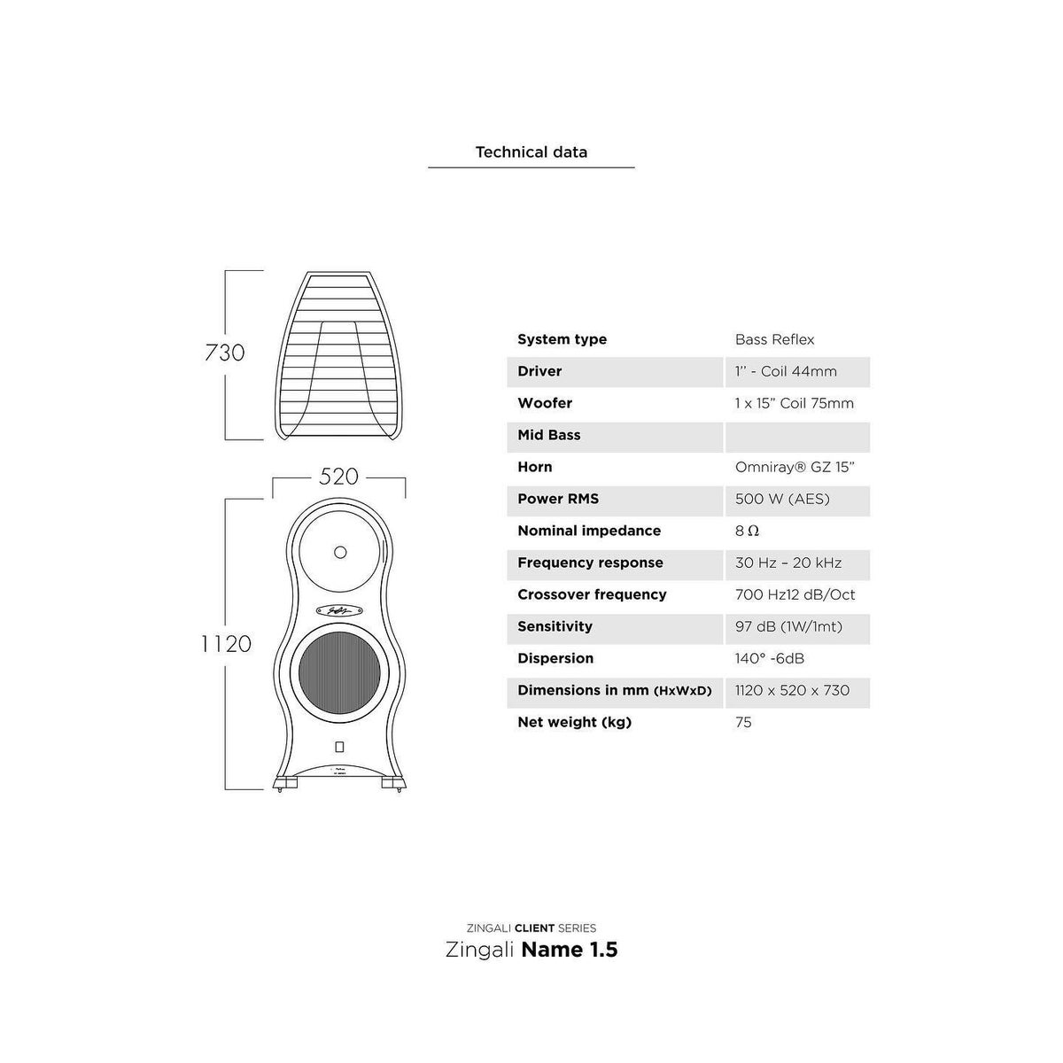 StereoWise: L.Speaker - ZINGALI Acoustics / StereoWise: Loudspeaker - Z ...