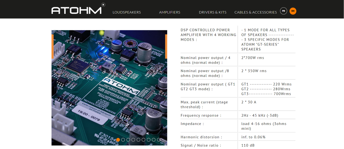 StereoWise: Amplifier - ATOHM / StereoWise: Amplifier - A / Amplifiers | StereoWise