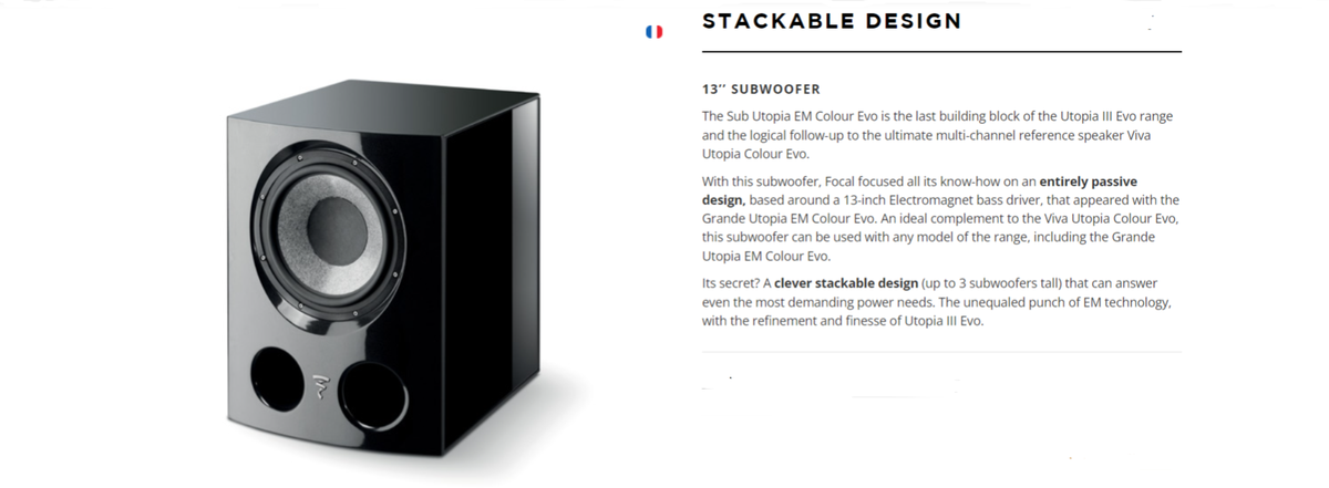 StereoWise: Subwoofer - Focal / StereoWise: Subwoofers / Sources ...