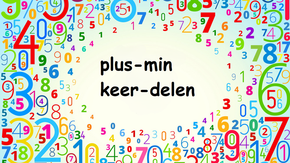 Plus-min-keer-delen / Cijferen / werkbladen / Rekenen / Vakken 1 ...