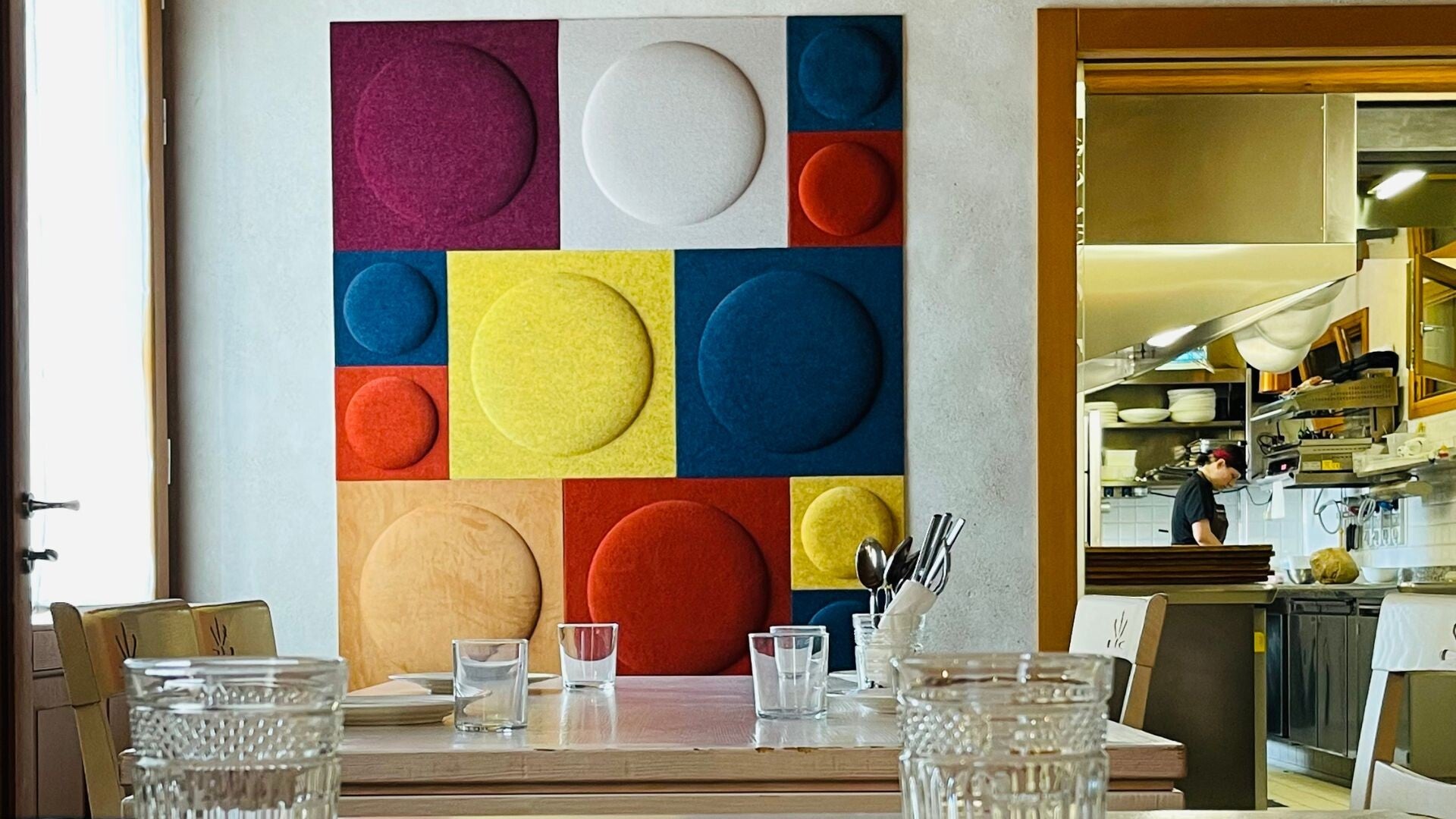 WALLFELT. Akoestische vilten wanddecoratie woonkamer