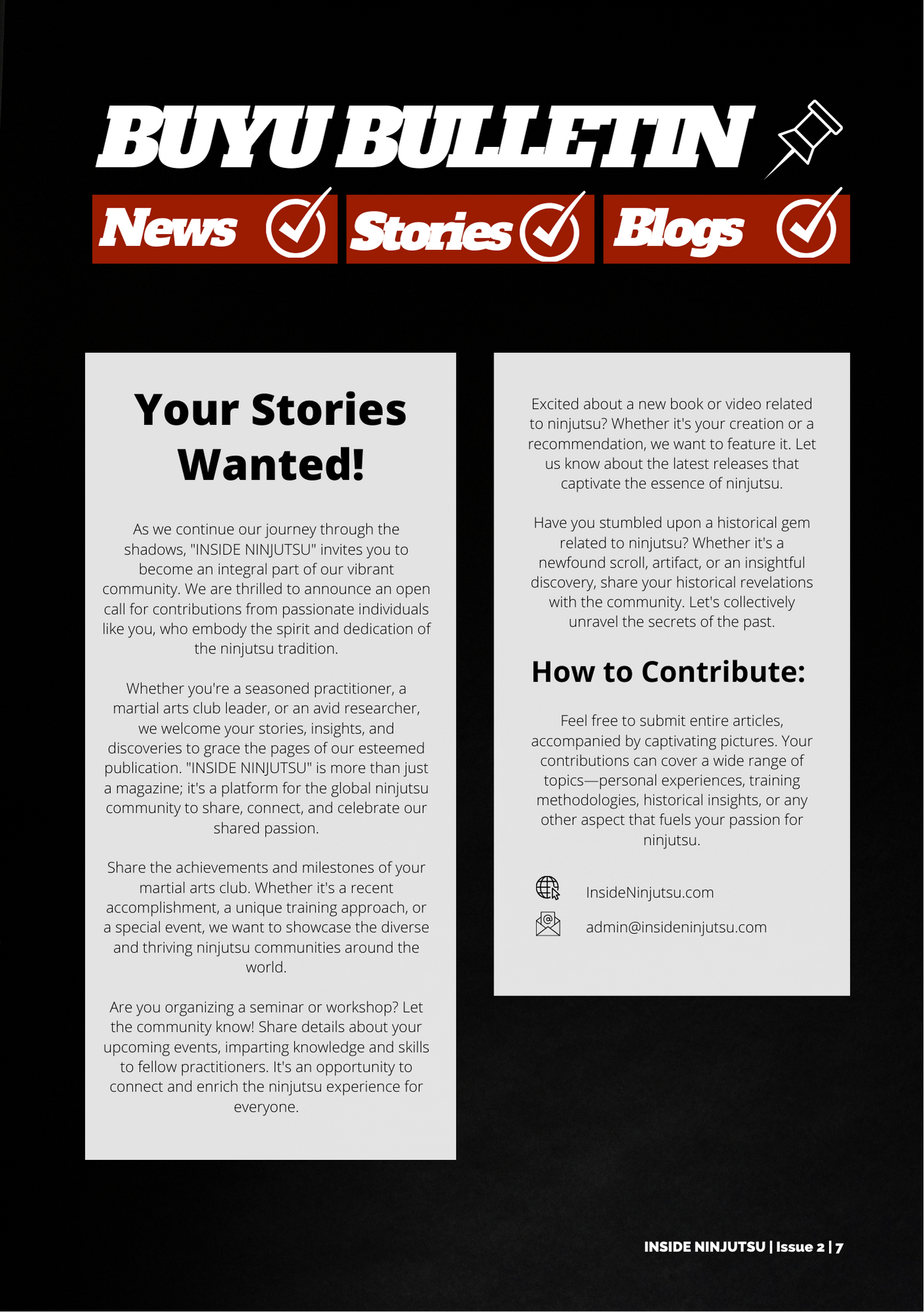 Inside Ninjutsu | Issue #2 / Products | Inside Ninjutsu