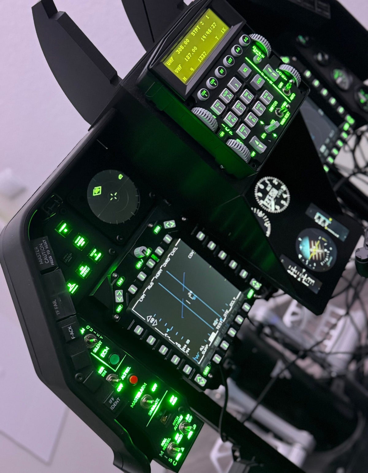 F16 Cockpit for winwing mfd’s and ICP | Vr motion simulators