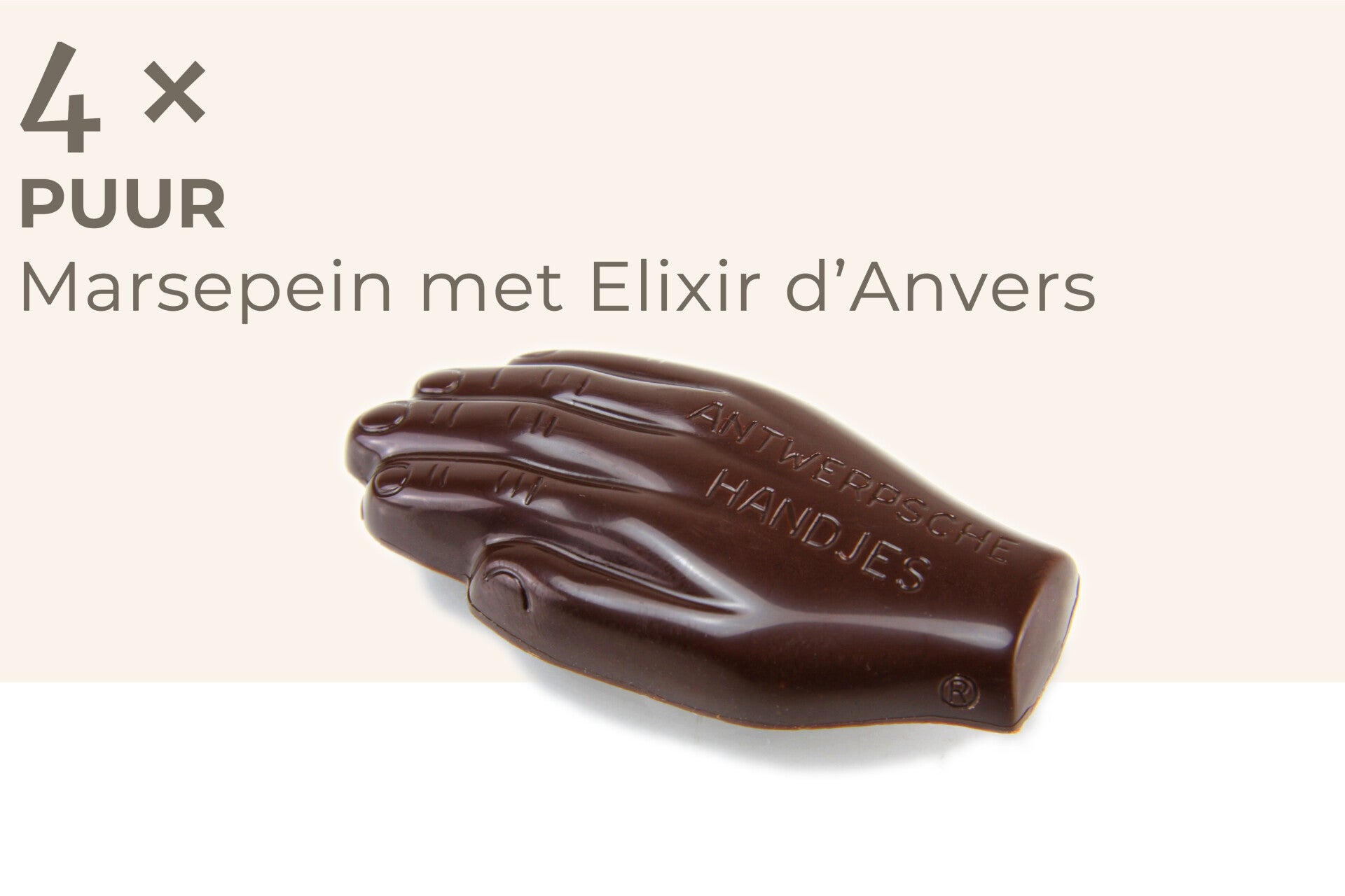 Antwerpse Handjes - chocolade gevuld - 12 stuks in kleine doos | Antwerpse Handjes