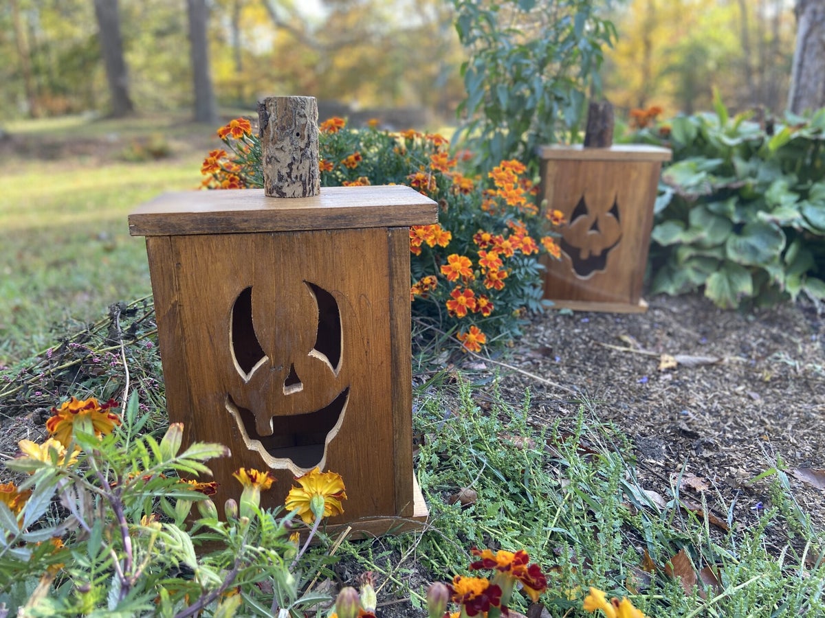 Simple Pumpkin Light Box | Mayberry Wood Designs