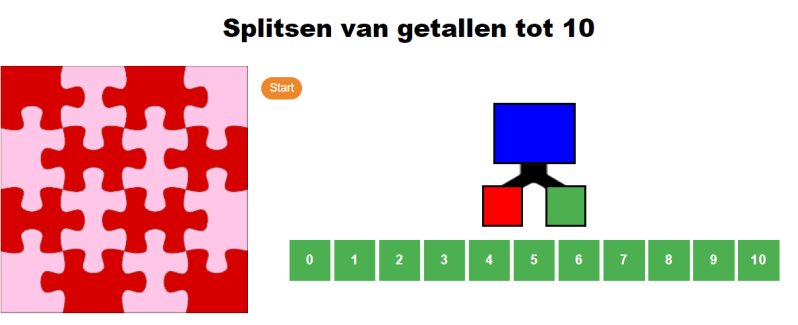 Splitsen inoefenen / Rekenen | Leerjaar 1